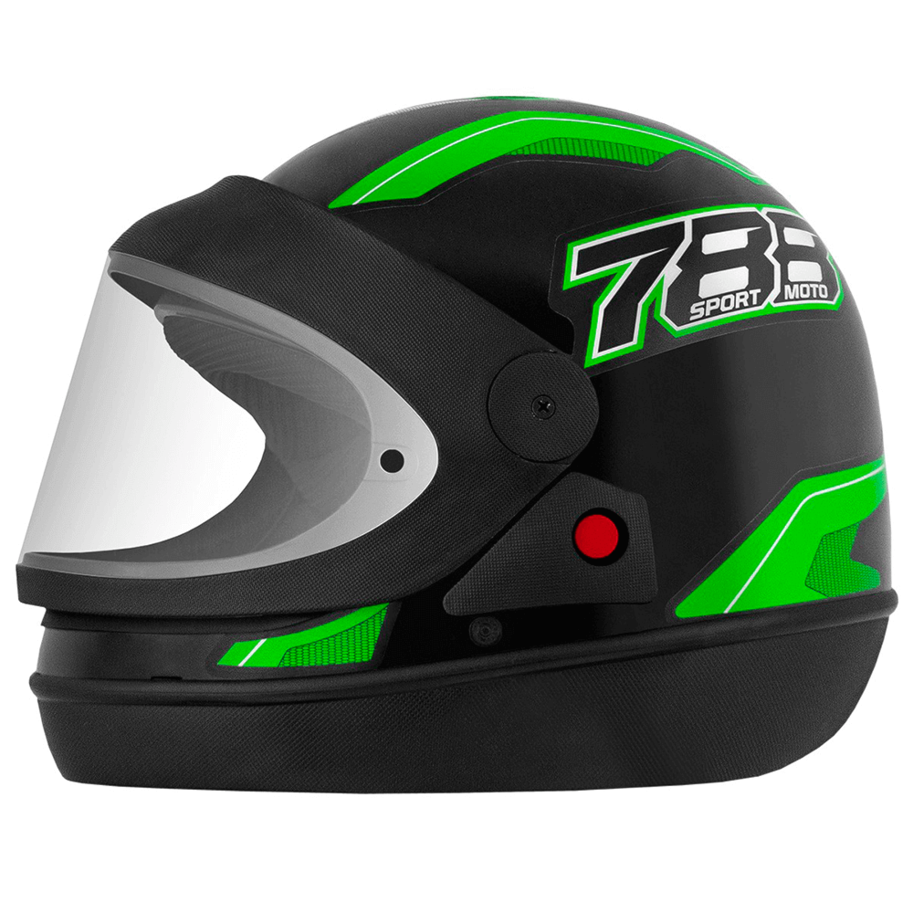 Capacete Pro Tork New Sport 788 - 58 Preto/Verde - Martinello ...