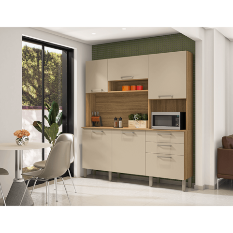 Kit Paraná 6 Portas Ferrara - Freijo/Vanilla 9011 - Martinello