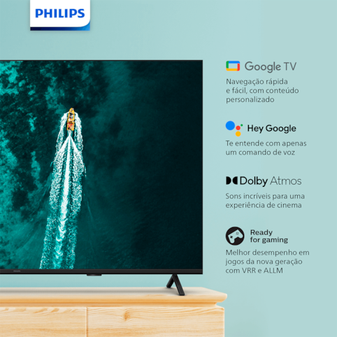 Philips Smart TV 65PUG7419 65" LED 4K UHD - Google Tv - Martinello