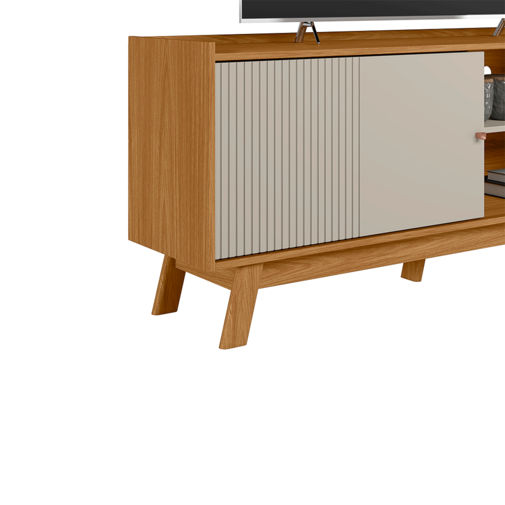 Rack Linea Brasil Aurum 1.6M - Nature/Off White - Martinello